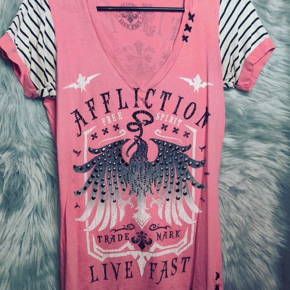 Affliction | Tops | Affliction Live Fast Free Spirit Eagle Snake ...